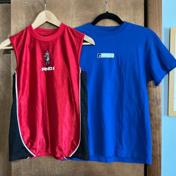 And1 | Shirts & Tops | And Kids Red And Blue Shirt Set | Poshmark